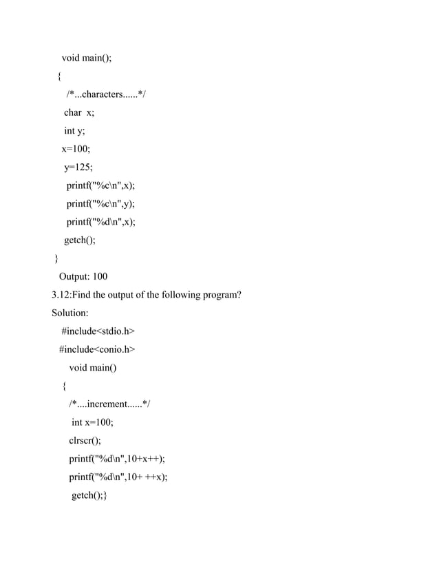 Chapter 3 : Balagurusamy Programming ANSI in C