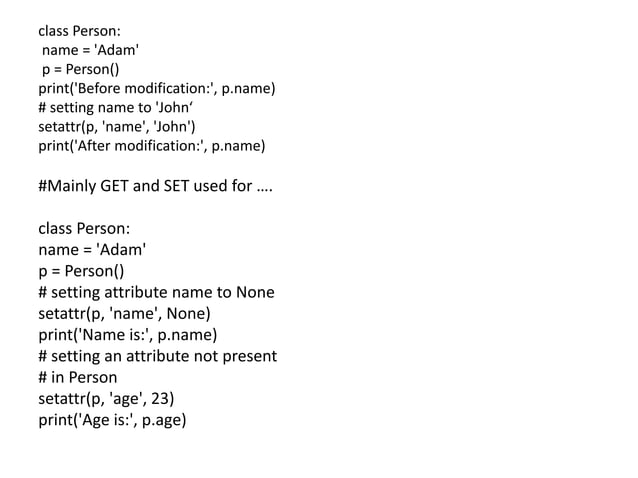 Python Chapter 3 Classes And Object Oriented Programming Maulik 7436