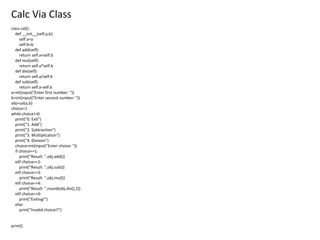 PYTHON-Chapter 3-Classes and Object-oriented Programming: MAULIK BORSANIYA | PDF | Programming ...
