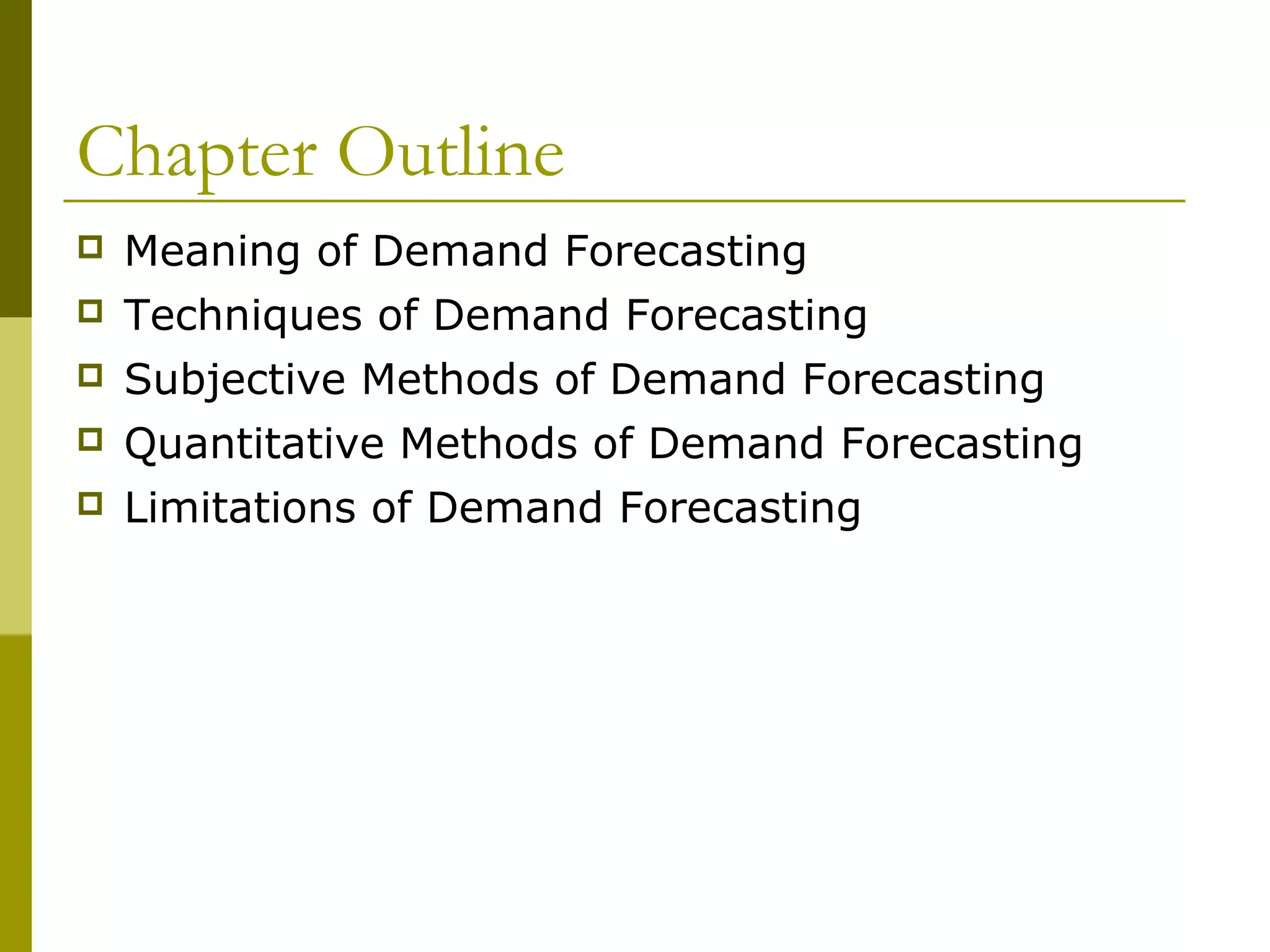 demand forecasting | PPT