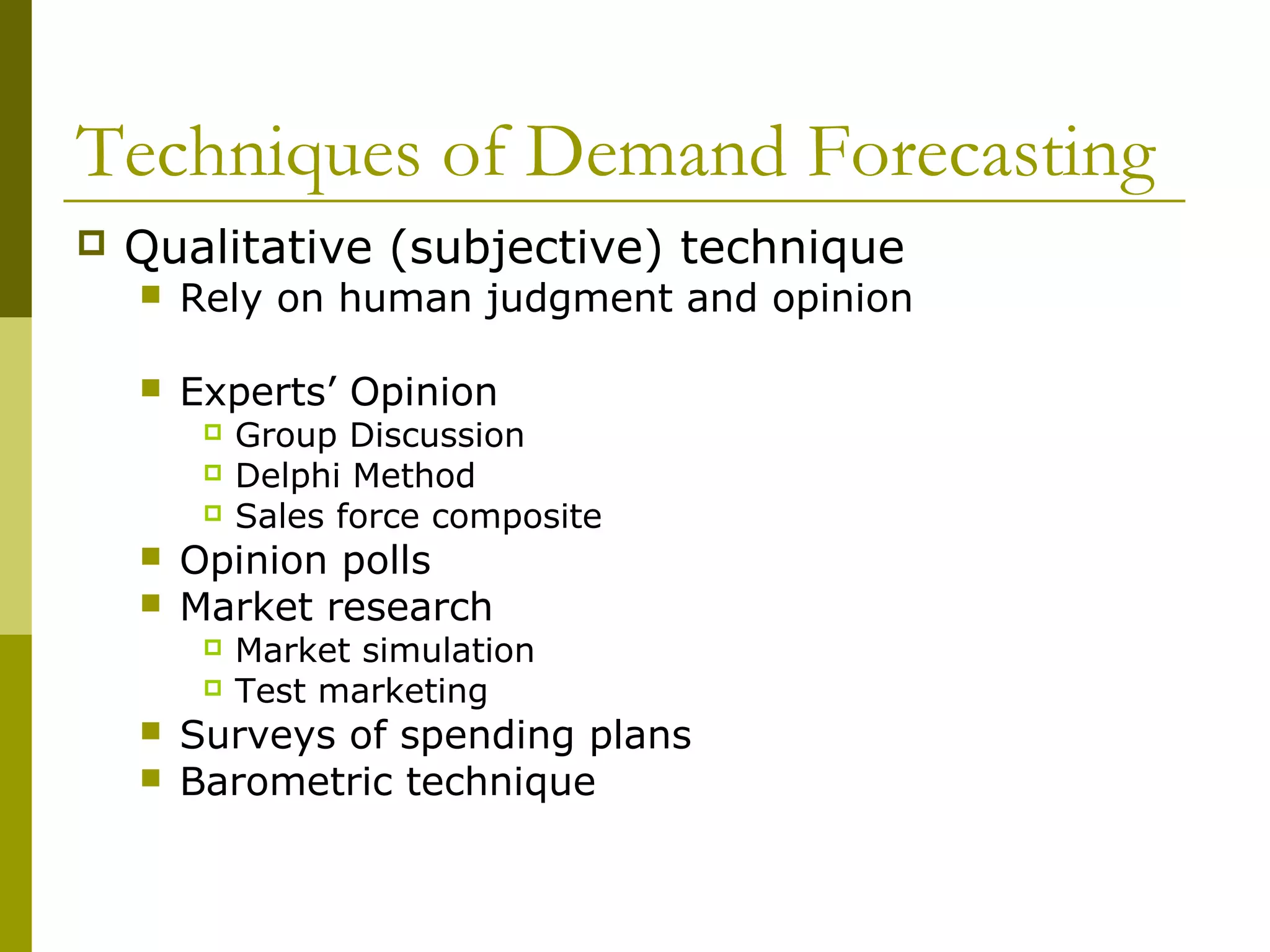demand forecasting | PPT