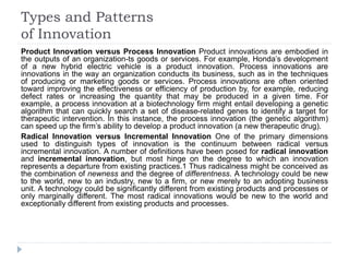 Chapter 3 Schilling 2017 Types and Patterns of Innovation | PPTX
