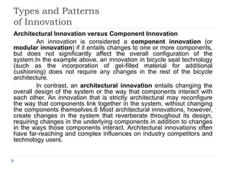 Chapter 3 Schilling 2017 Types and Patterns of Innovation | PPTX