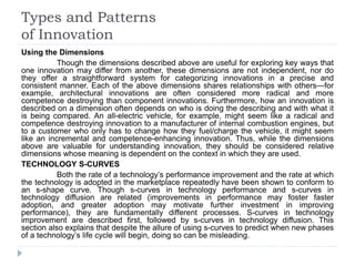 Chapter 3 Schilling 2017 Types and Patterns of Innovation | PPTX