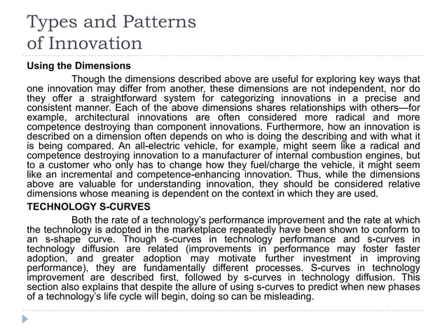 Chapter 3 Schilling 2017 Types and Patterns of Innovation | PPTX