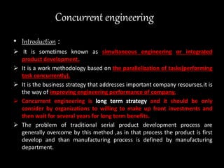 Chapter 3. CON CURRENT ENGINEERING | PPT