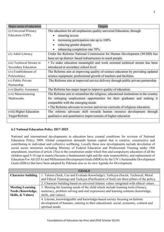 Educational Reforms in Pakistan, Educational Policy 2017, and Vision ...