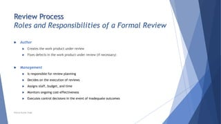 Chapter 3 - Static Testing | PPTX