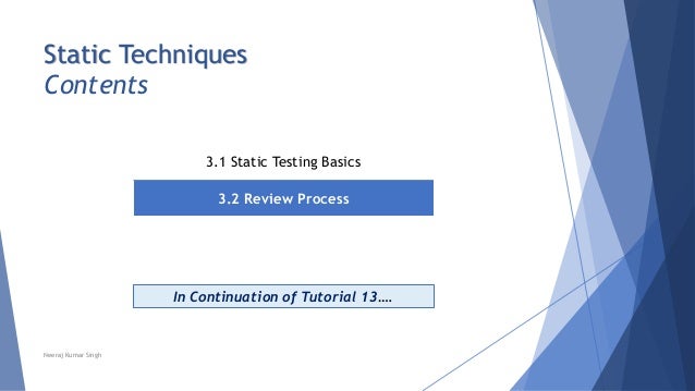 Chapter 3 - Static Testing