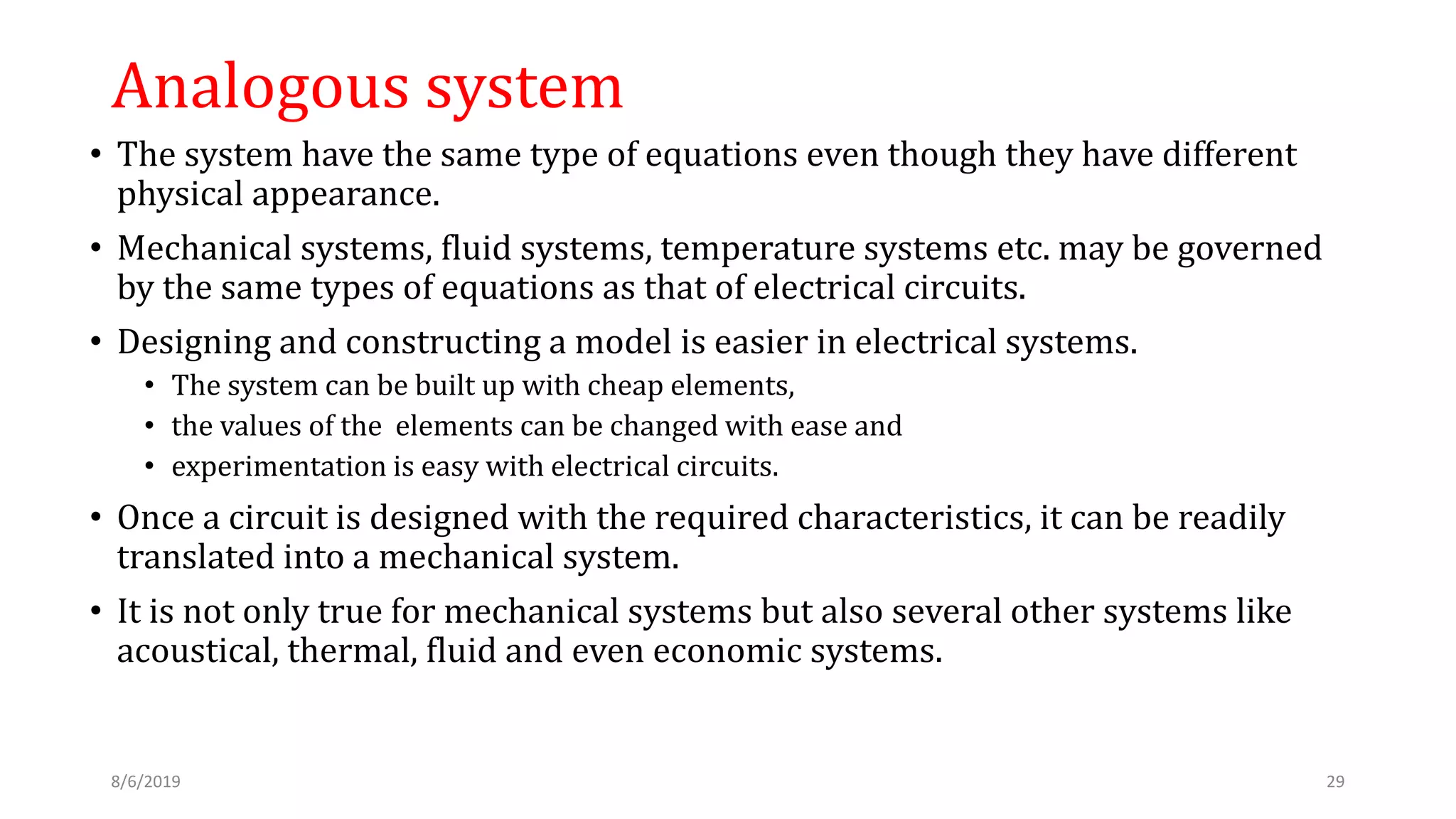 Chapter 3 mathematical modeling of dynamic system | PPTX