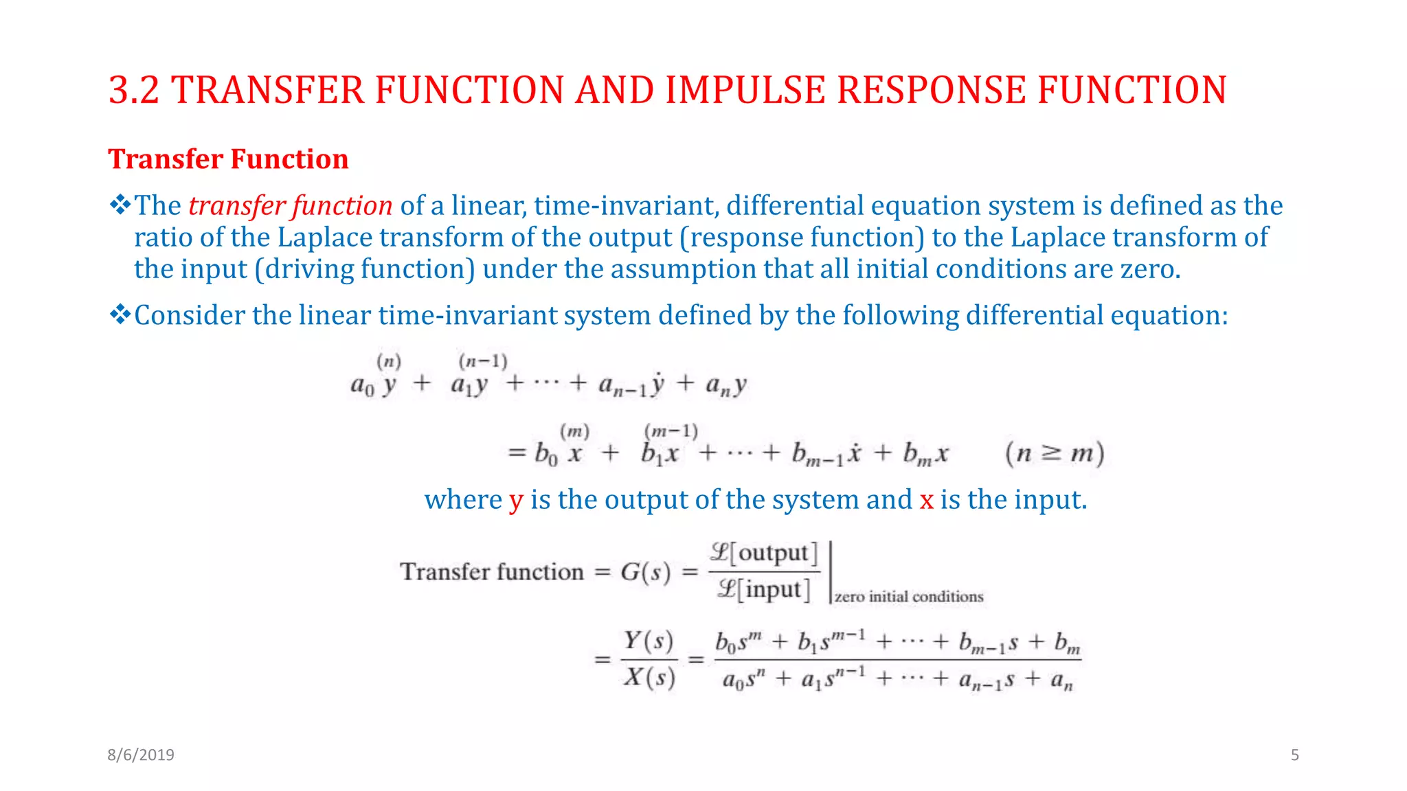 Chapter 3 mathematical modeling of dynamic system | PPTX