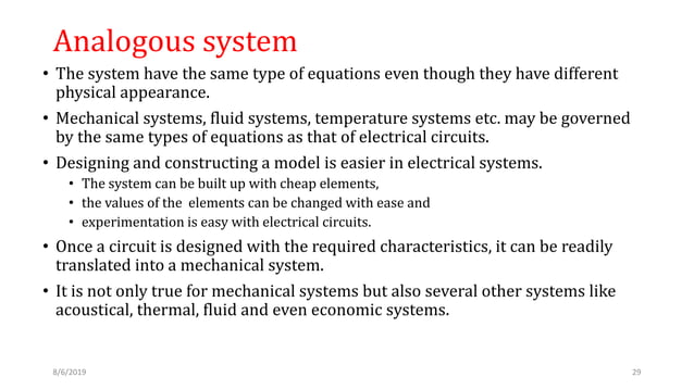 Chapter 3 mathematical modeling of dynamic system | PPTX