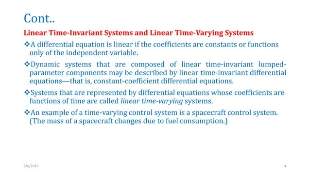 Chapter 3 mathematical modeling of dynamic system | PPTX