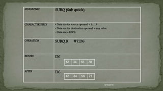 Instruction Set and Assembly Language Programming | PPTX