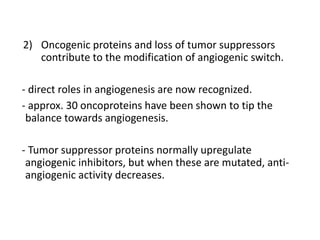 Chapter 3.1 tumor angiogneisis | PPTX | Cancer | Diseases and Conditions