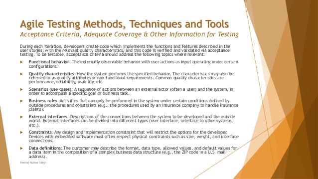 Chapter 3 - Agile Testing Methods, Techniques and Tools