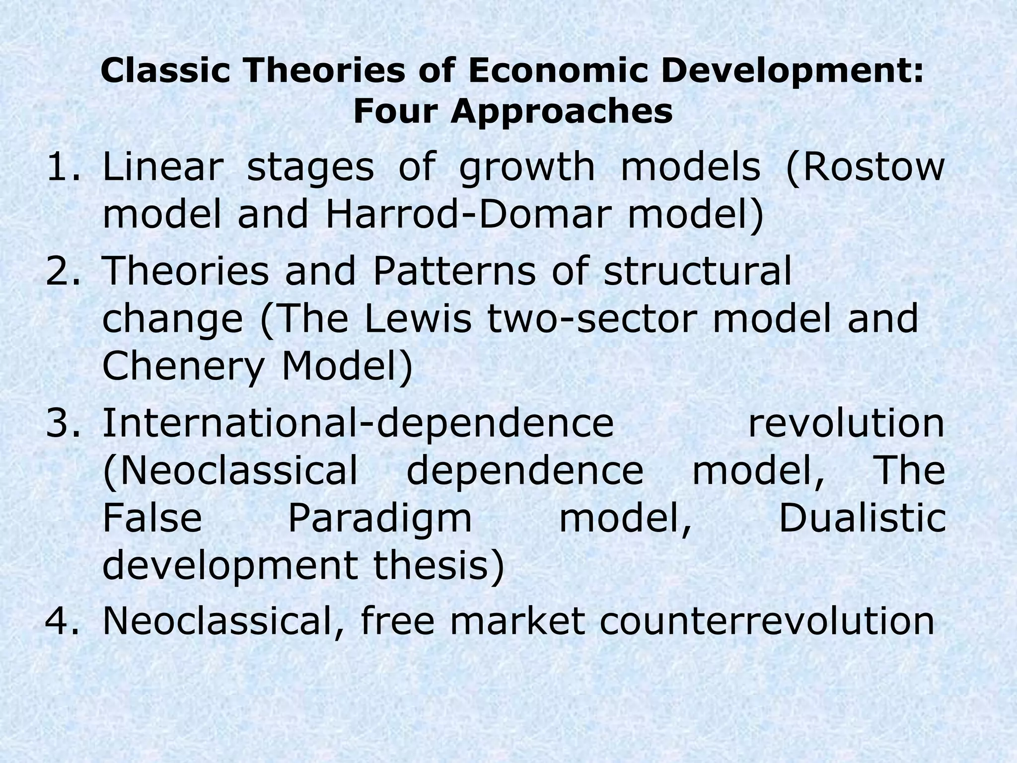 Chapter 3-1 Classic Growth and Development Models.ppt