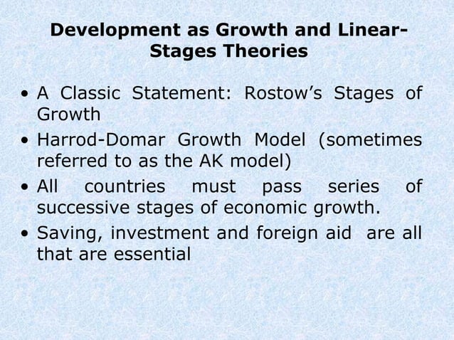 Chapter 3-1 Classic Growth and Development Models.ppt | Economy ...