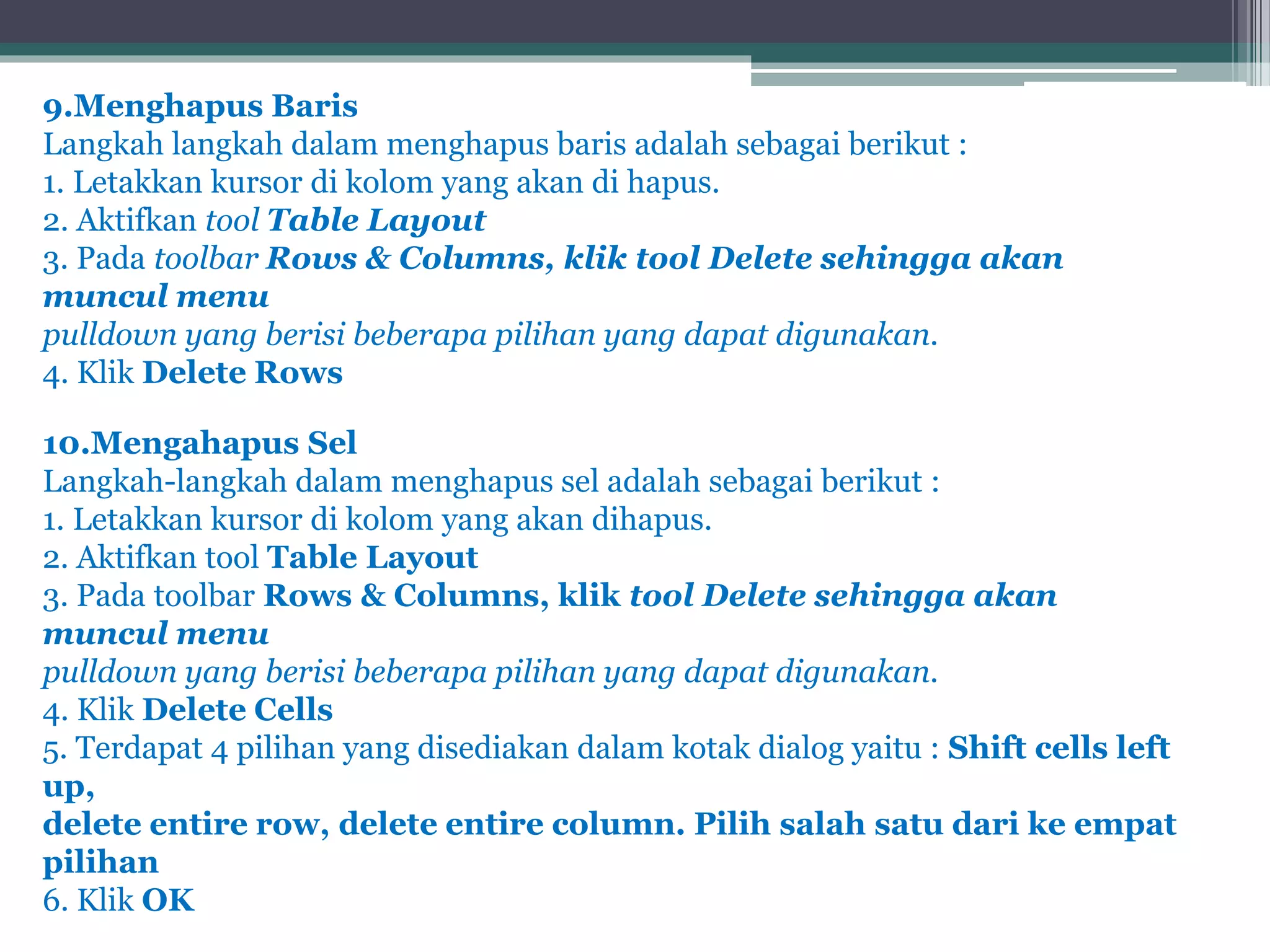 Chapter 3 - Table | PPTX