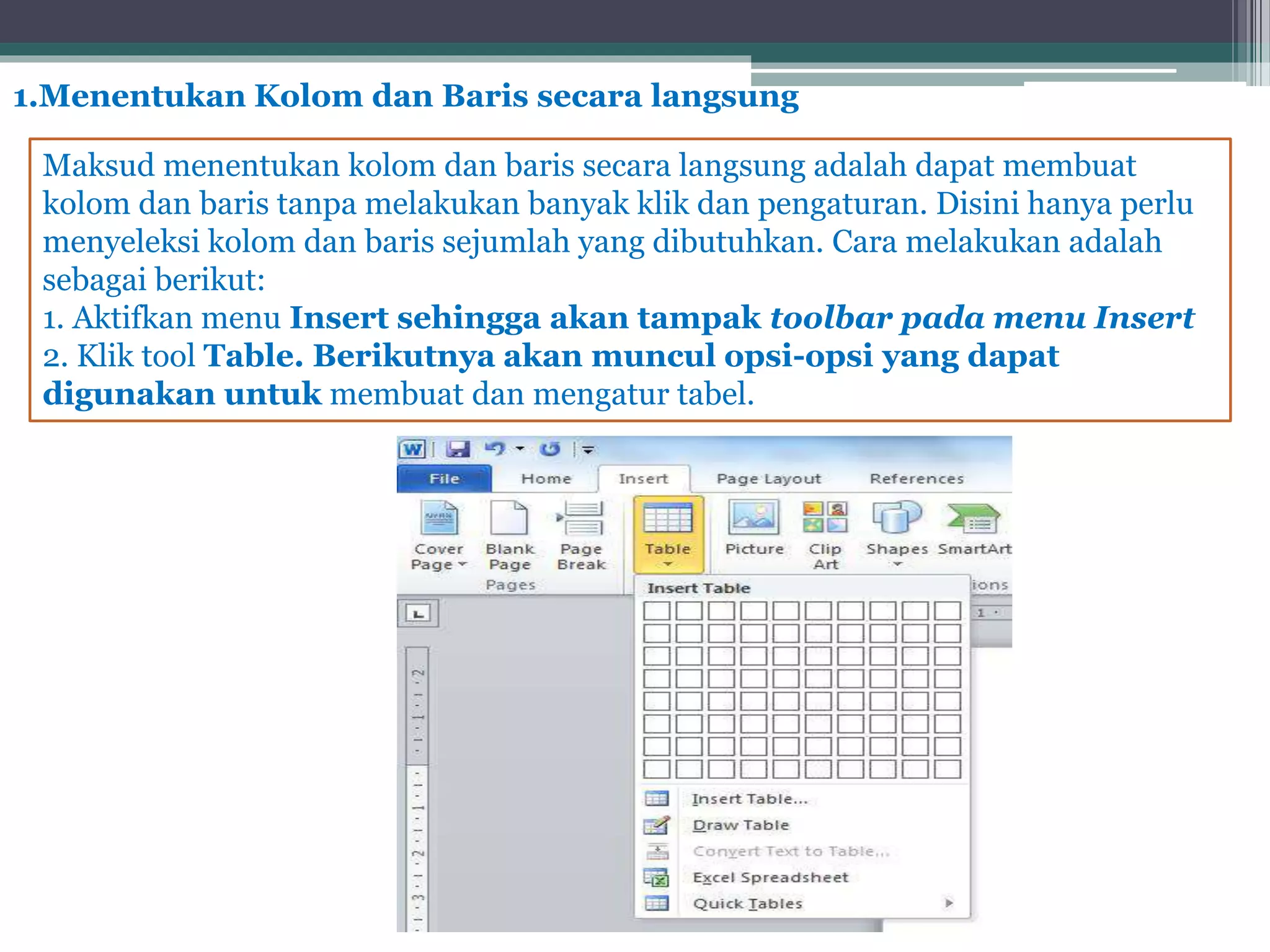 Chapter 3 - Table | PPTX
