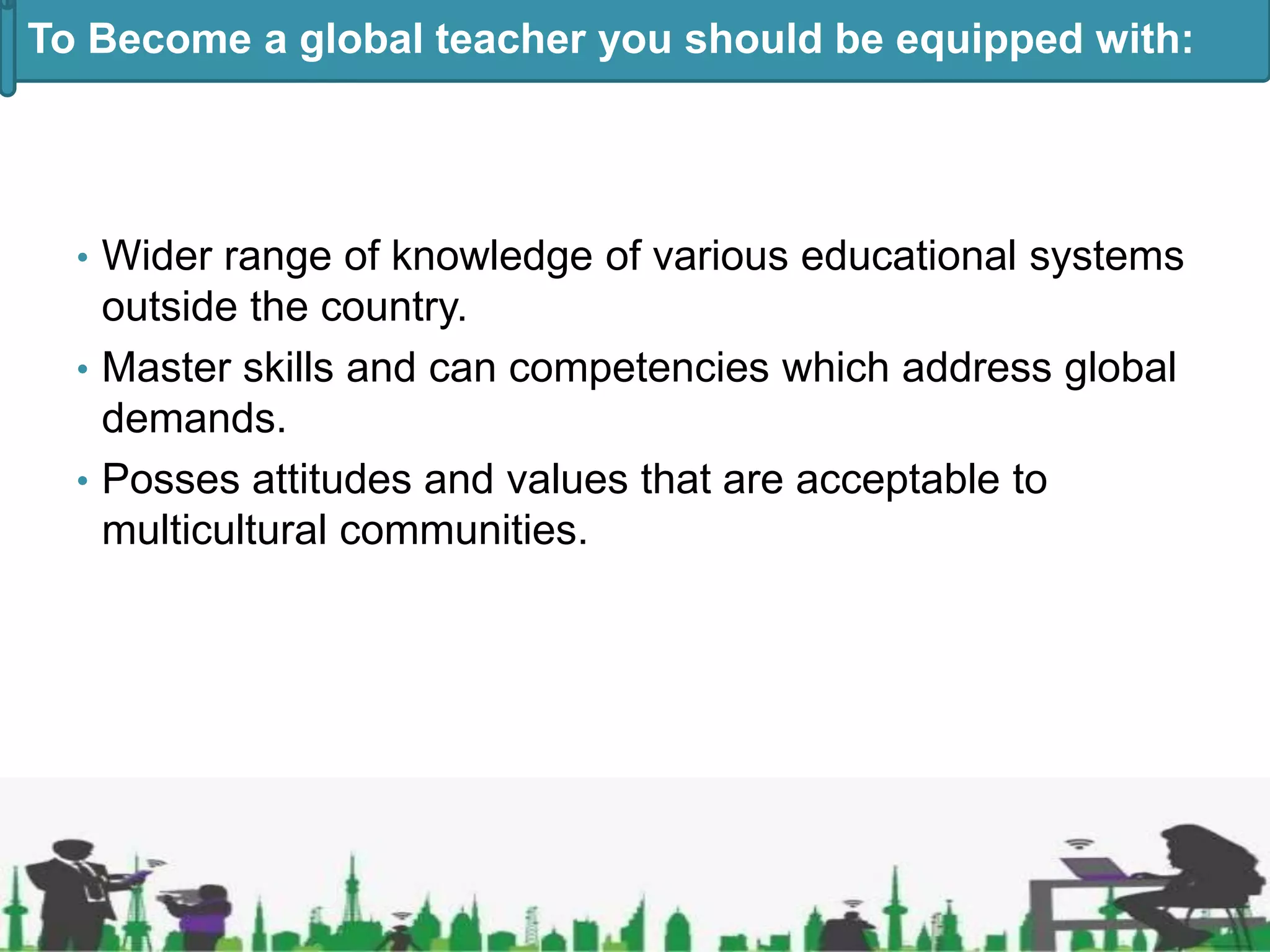 Chapter 3 - ON BECOMING A GLOBAL TEACHER | PPTX