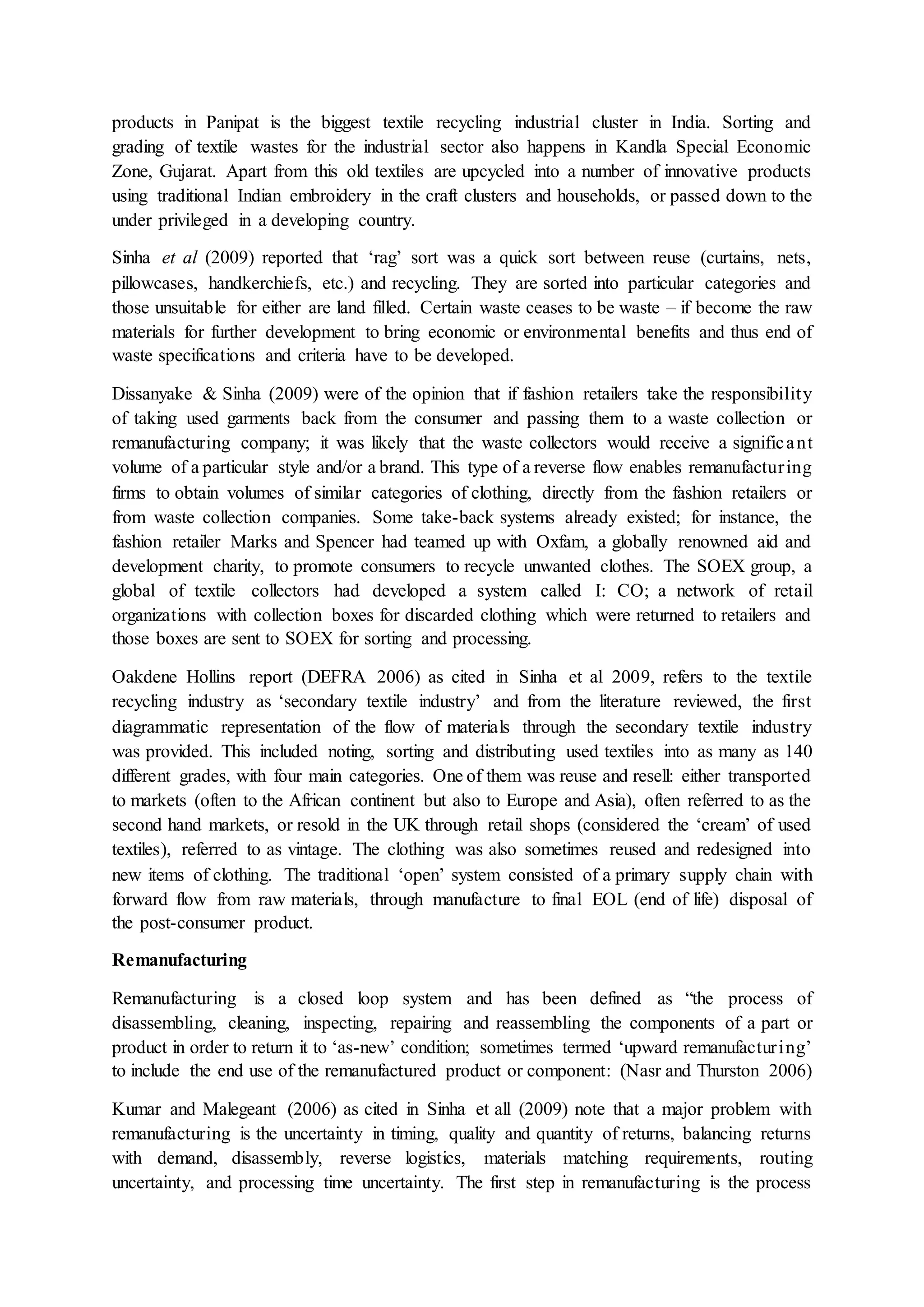 Recycled textile Materials | DOCX