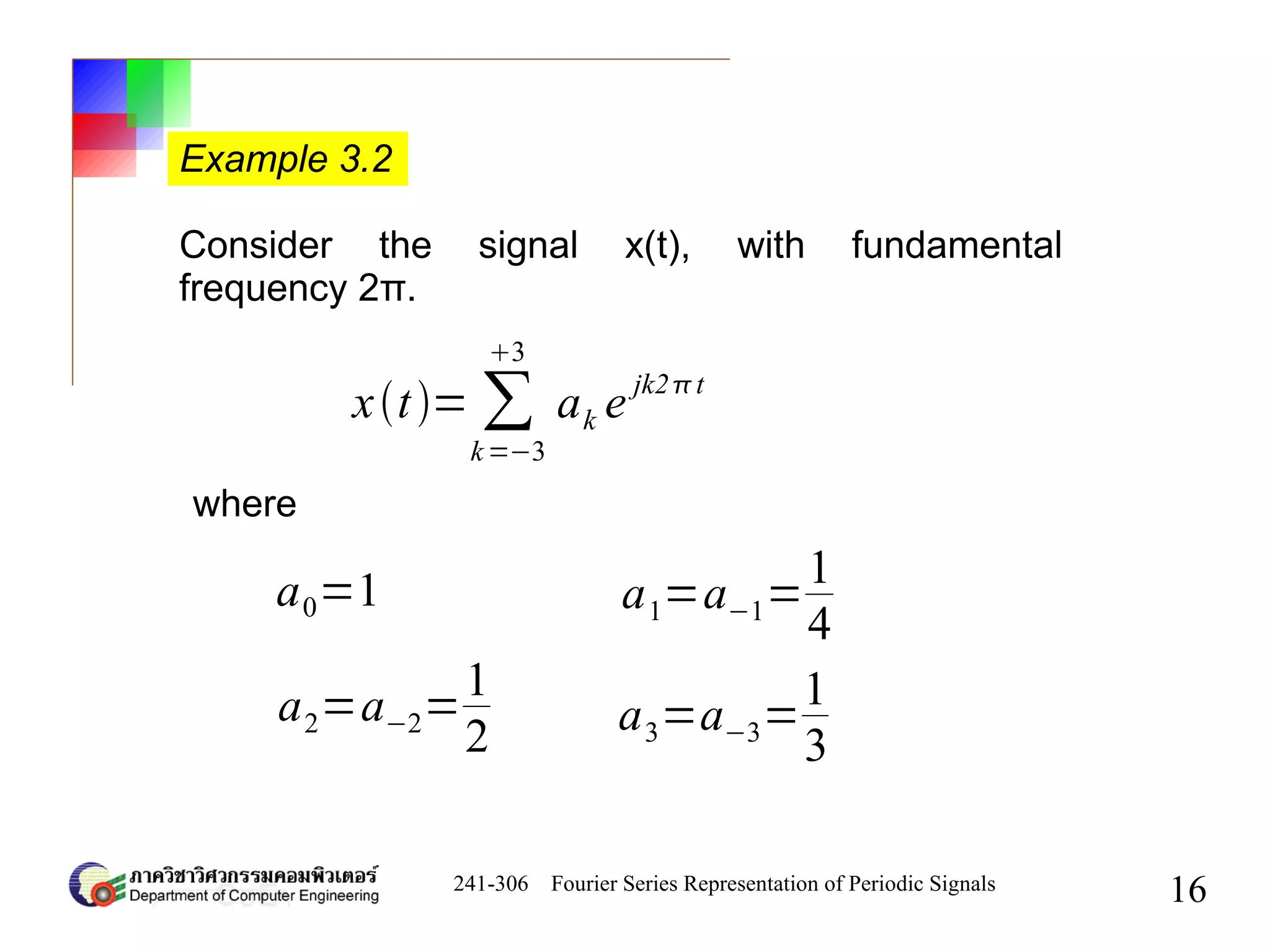 Chapter3 - Fourier Series Representation of Periodic Signals | PDF | Physics | Science