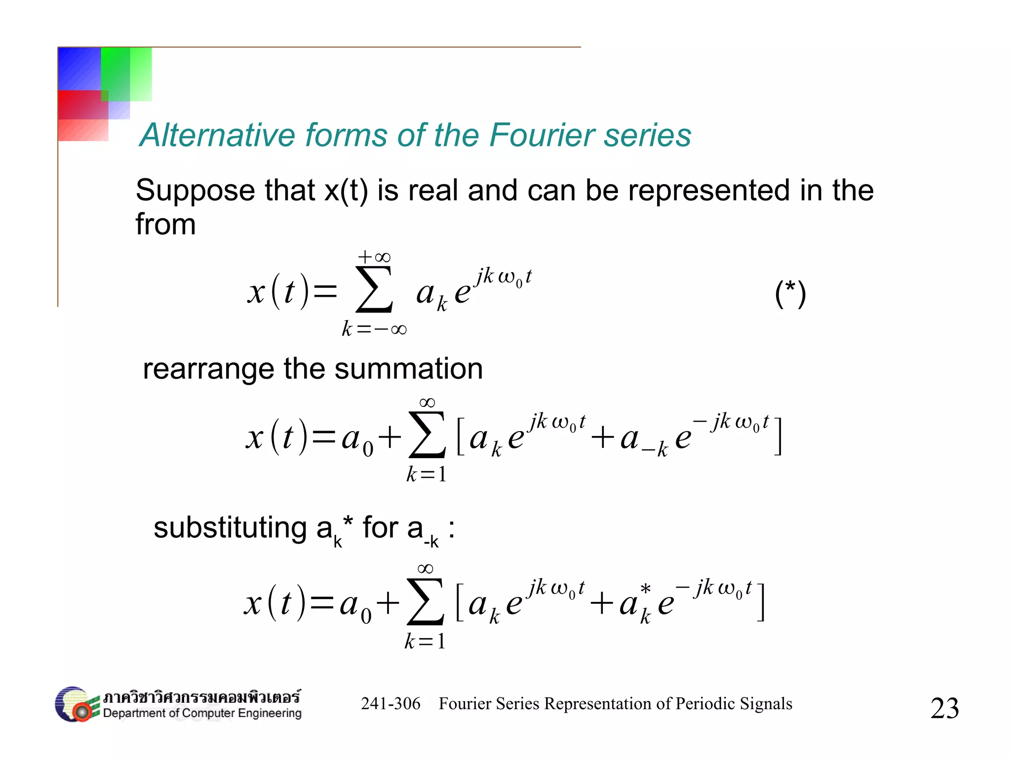Chapter3 - Fourier Series Representation of Periodic Signals | PDF