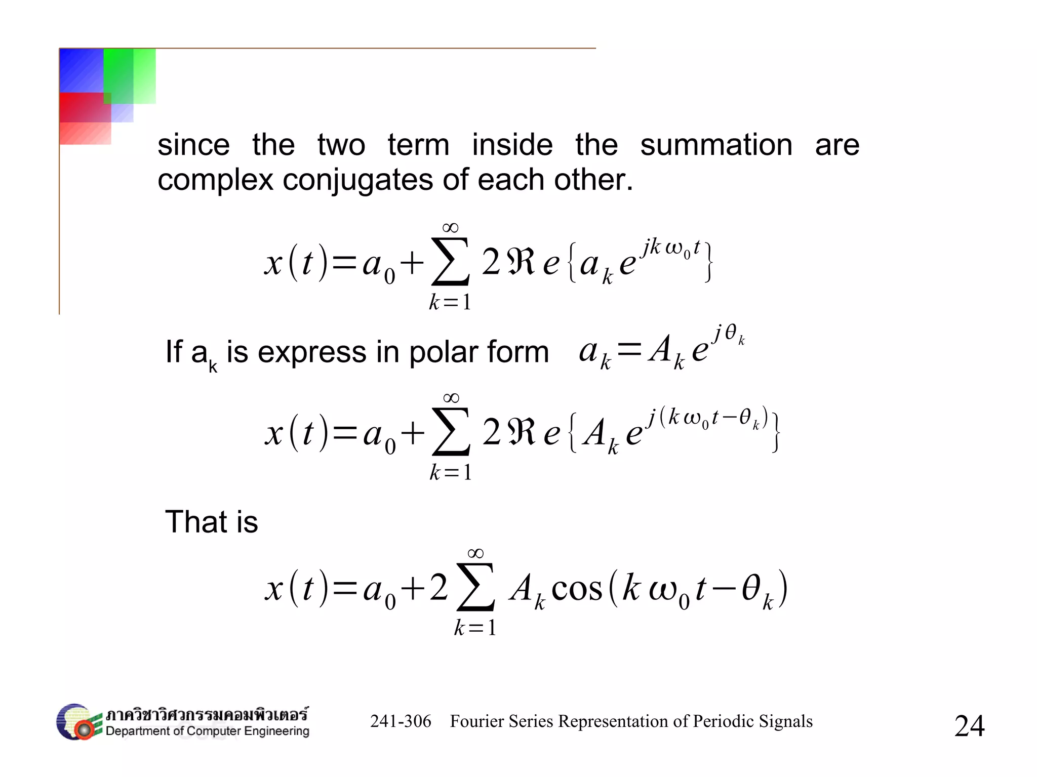 Chapter3 - Fourier Series Representation of Periodic Signals | PDF