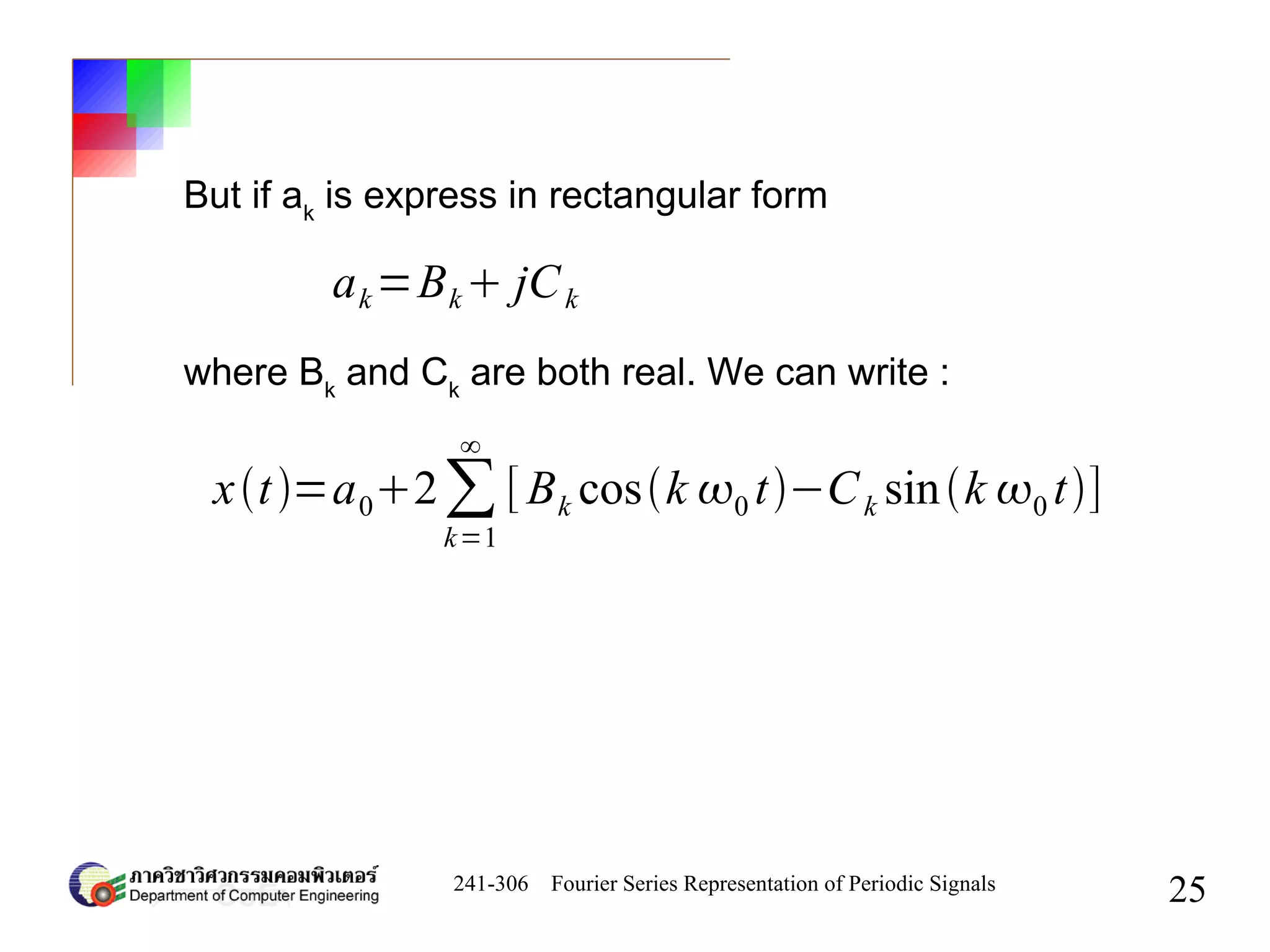 Chapter3 Fourier Series Representation Of Periodic Signals Pdf