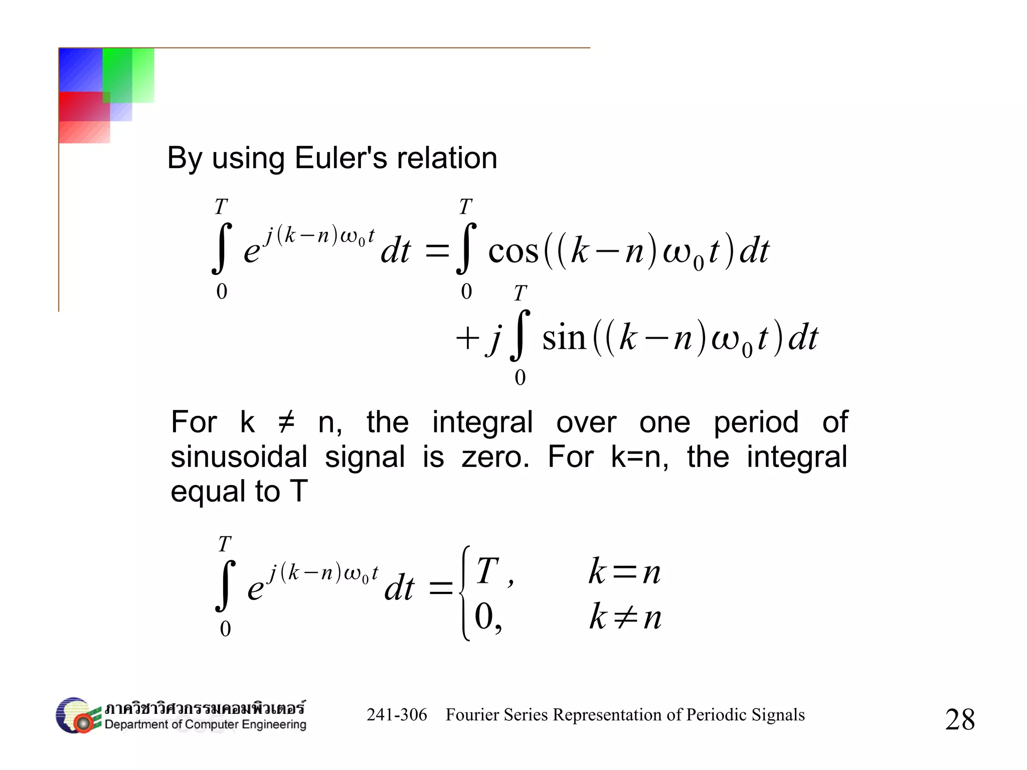 Chapter3 Fourier Series Representation Of Periodic Signals Pdf Physics Science
