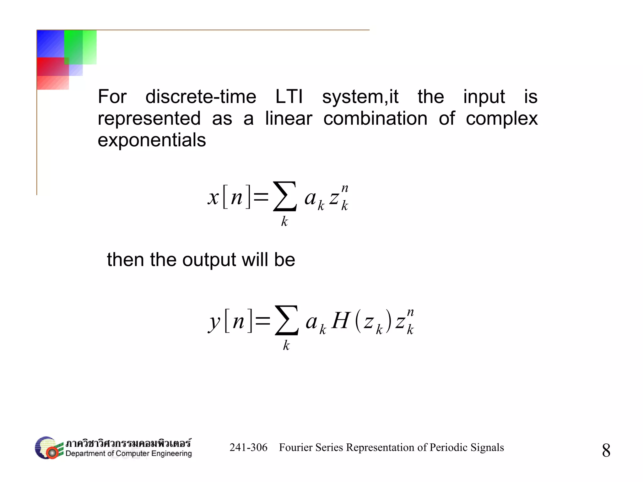 Chapter3 - Fourier Series Representation of Periodic Signals | PDF