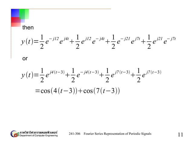 Chapter3 - Fourier Series Representation of Periodic Signals | PDF | Physics | Science