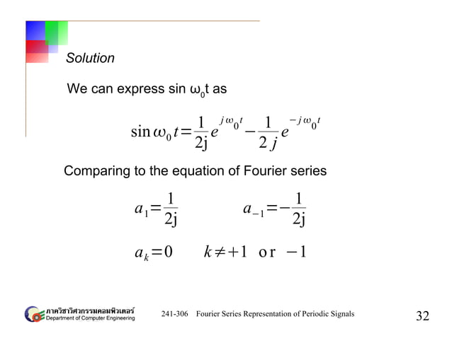 Chapter3 - Fourier Series Representation of Periodic Signals | PDF | Physics | Science