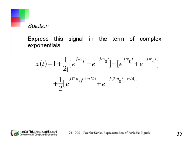 Chapter3 - Fourier Series Representation of Periodic Signals | PDF ...