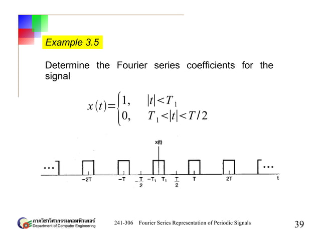 Chapter3 - Fourier Series Representation of Periodic Signals | PDF | Physics | Science