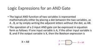 Basic Gates in Digital Logic | PPTX