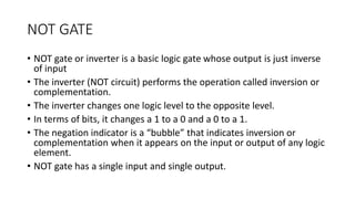 Basic Gates in Digital Logic | PPT