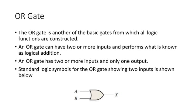 Basic Gates in Digital Logic | PPT