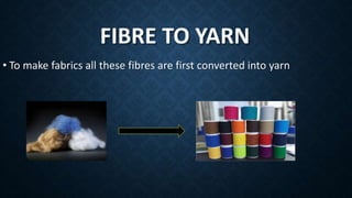 Fibre to Fabric Class 6th Chapter 3 Science | PPTX