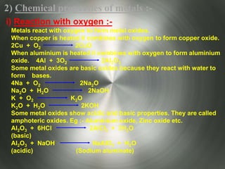 Chapter 3.metals and non metals priya jha | PPT
