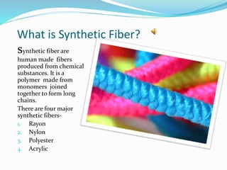 Class 8 NCERT Science Chapter-3 Synthetic Fibers PPT | PPTX