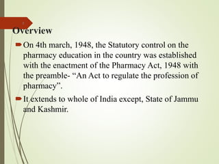 Chapter 3. Pharmacy Act, 1948 | PPT