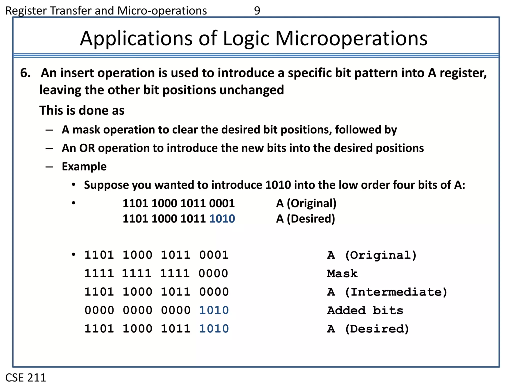 Logic Micro Operation | PPT