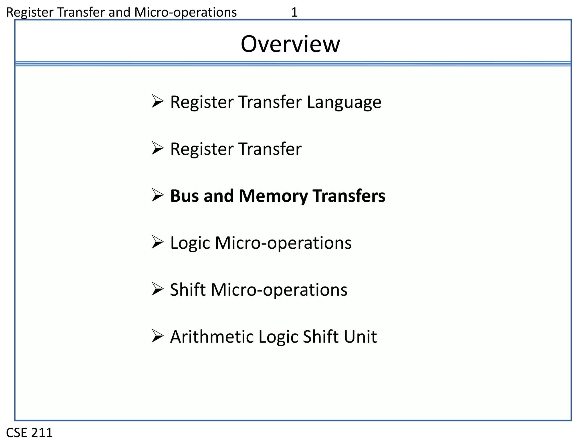 Bus and Memory transfer | PPT