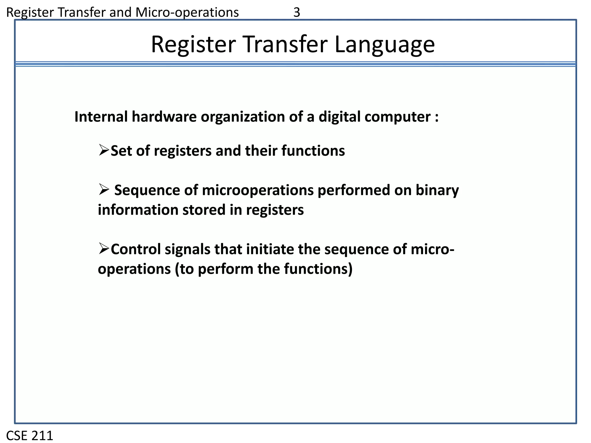 Register Transfer Language | PPTX