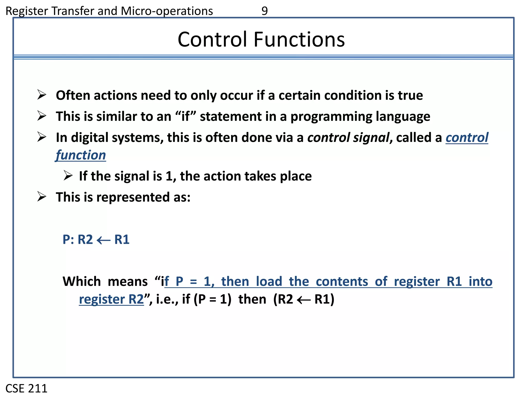 Register Transfer Language | PPTX