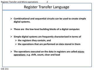 Register Transfer Language | PPTX