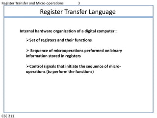 Register Transfer Language | PPTX
