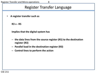 Register Transfer Language | PPTX